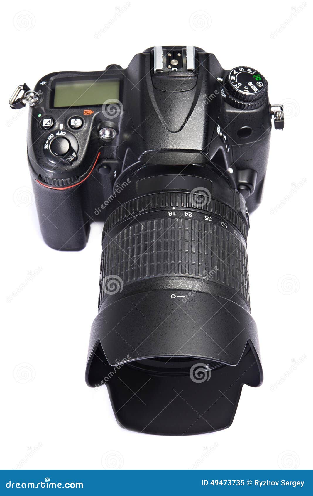 DSLR camera white isolated stock image. Image of glasses - 49473735