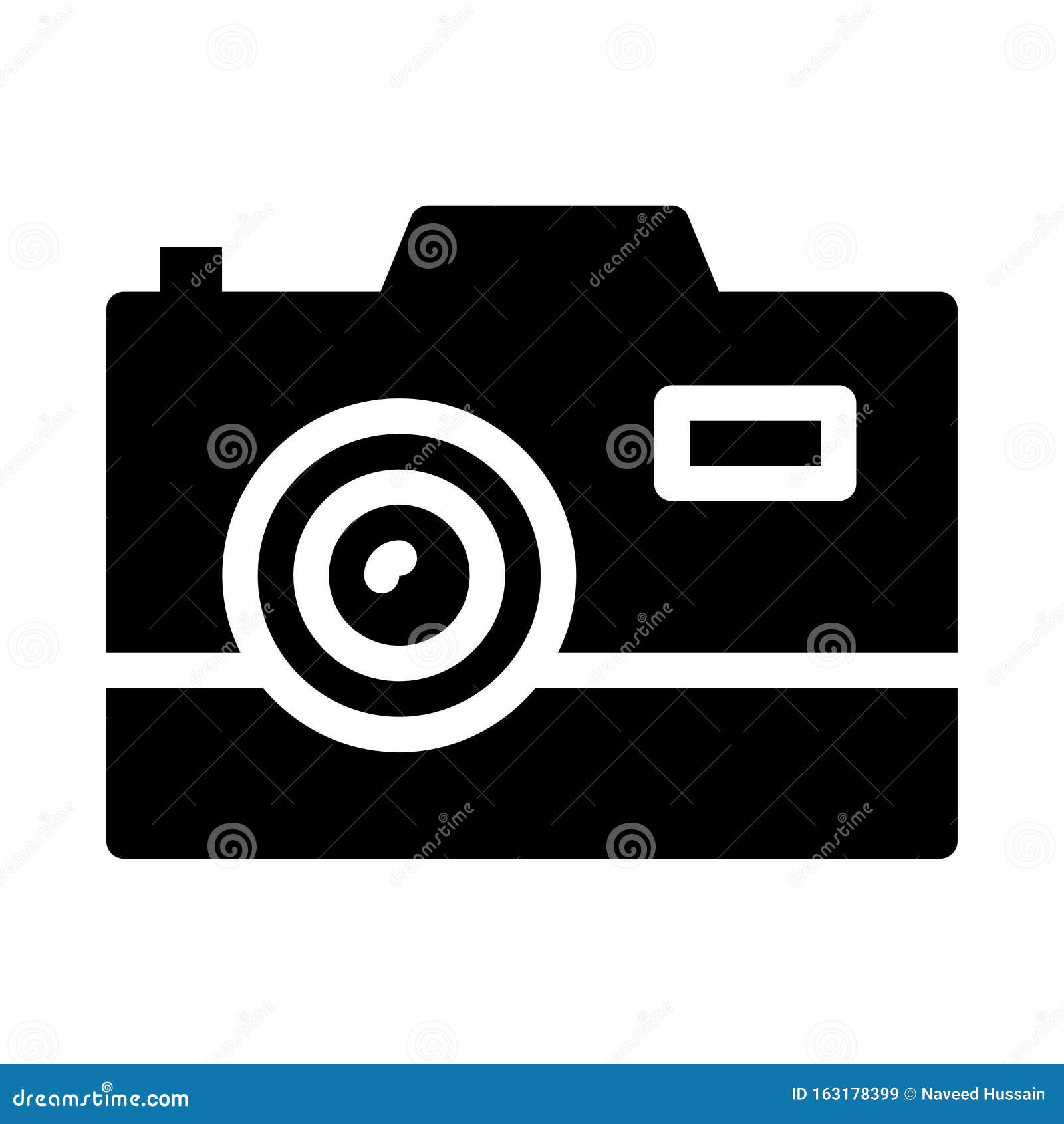 DSLR Vector Glyph Flat Icon Stock Vector - Illustration of contemporary ...