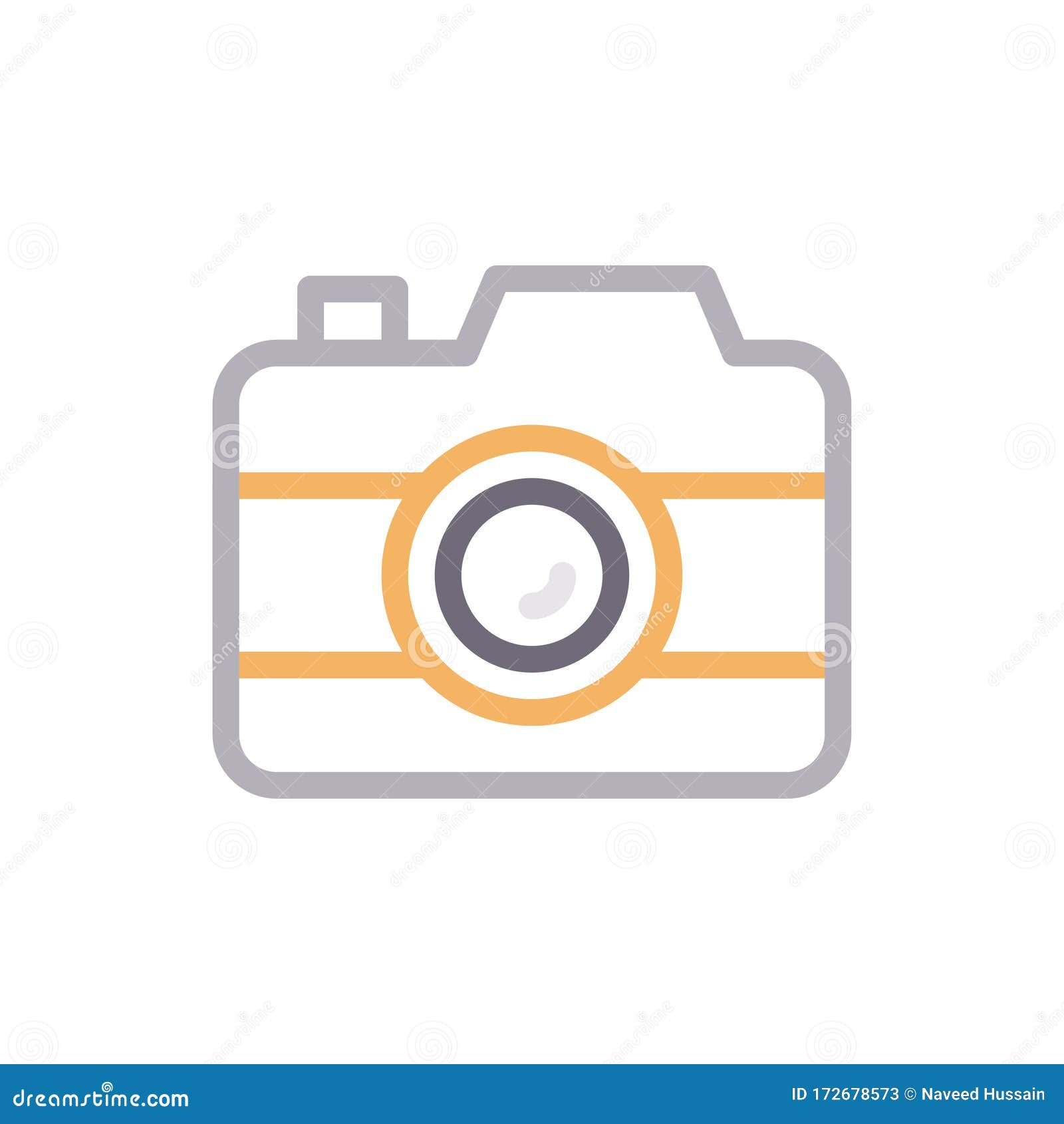 DSLR Vector Color Line Icon Stock Vector - Illustration of dslr, symbol ...