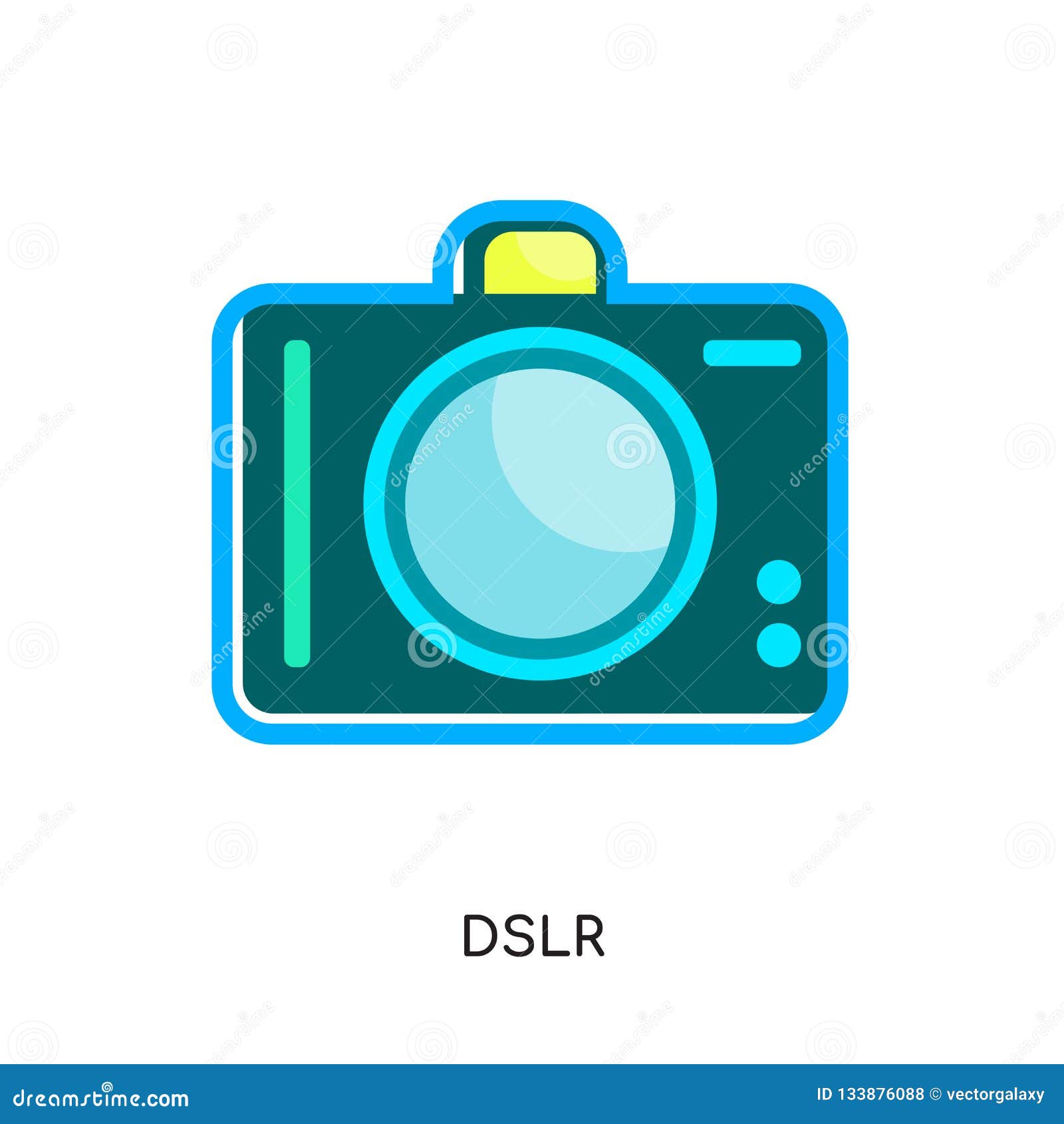 Dslr Logo Isolated on White Background for Your Web, Mobile and Stock ...
