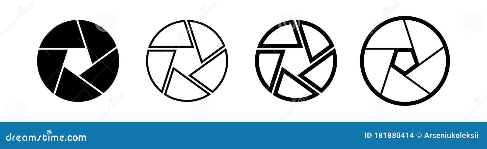 Camera lens aperture icon stock vector. Illustration of diaphragm ...