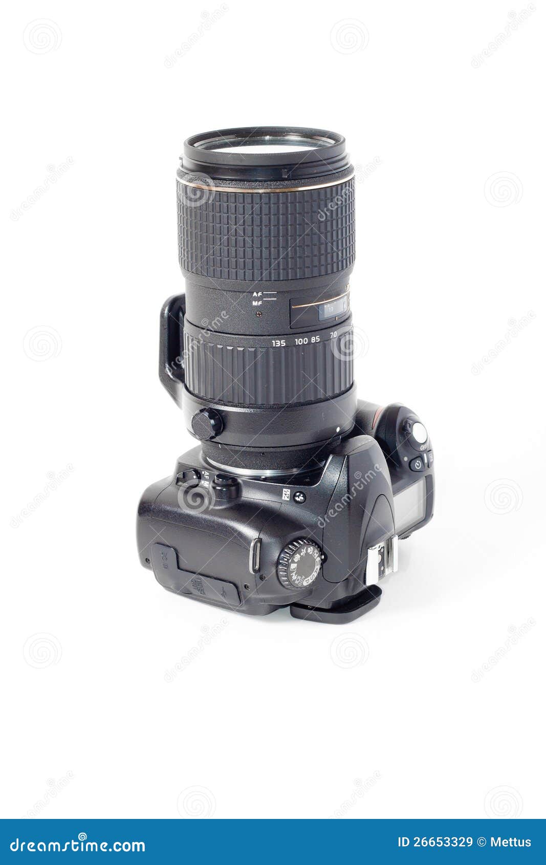 Dslr photocamera isolated stock image. Image of white - 26653329