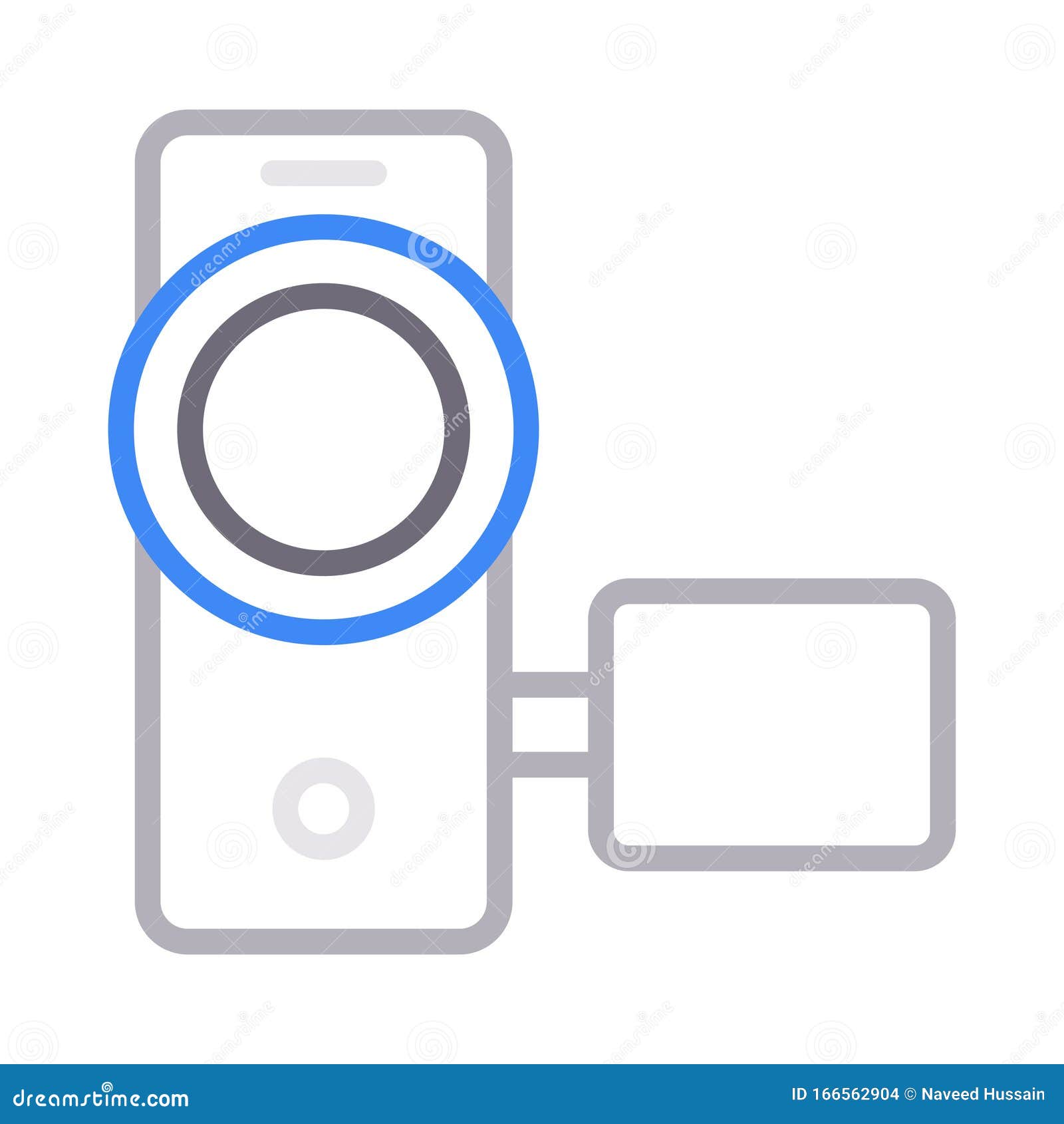 DSLR Vector Color Line Icon Stock Illustration - Illustration of ...