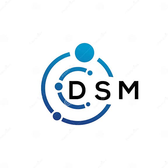 DSM Letter Logo Design on White Background. DSM Creative Initials ...