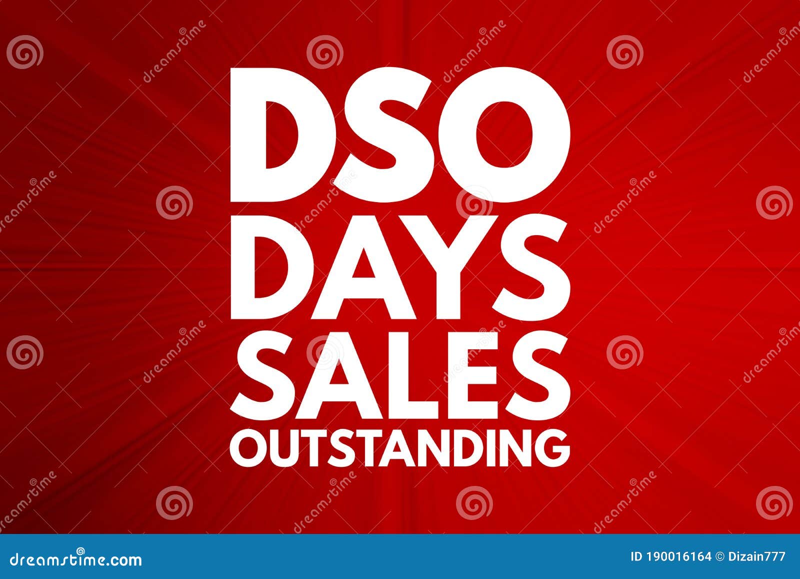 Dso Days Sales Outstanding Concept With Big Word Or Text And Team ...