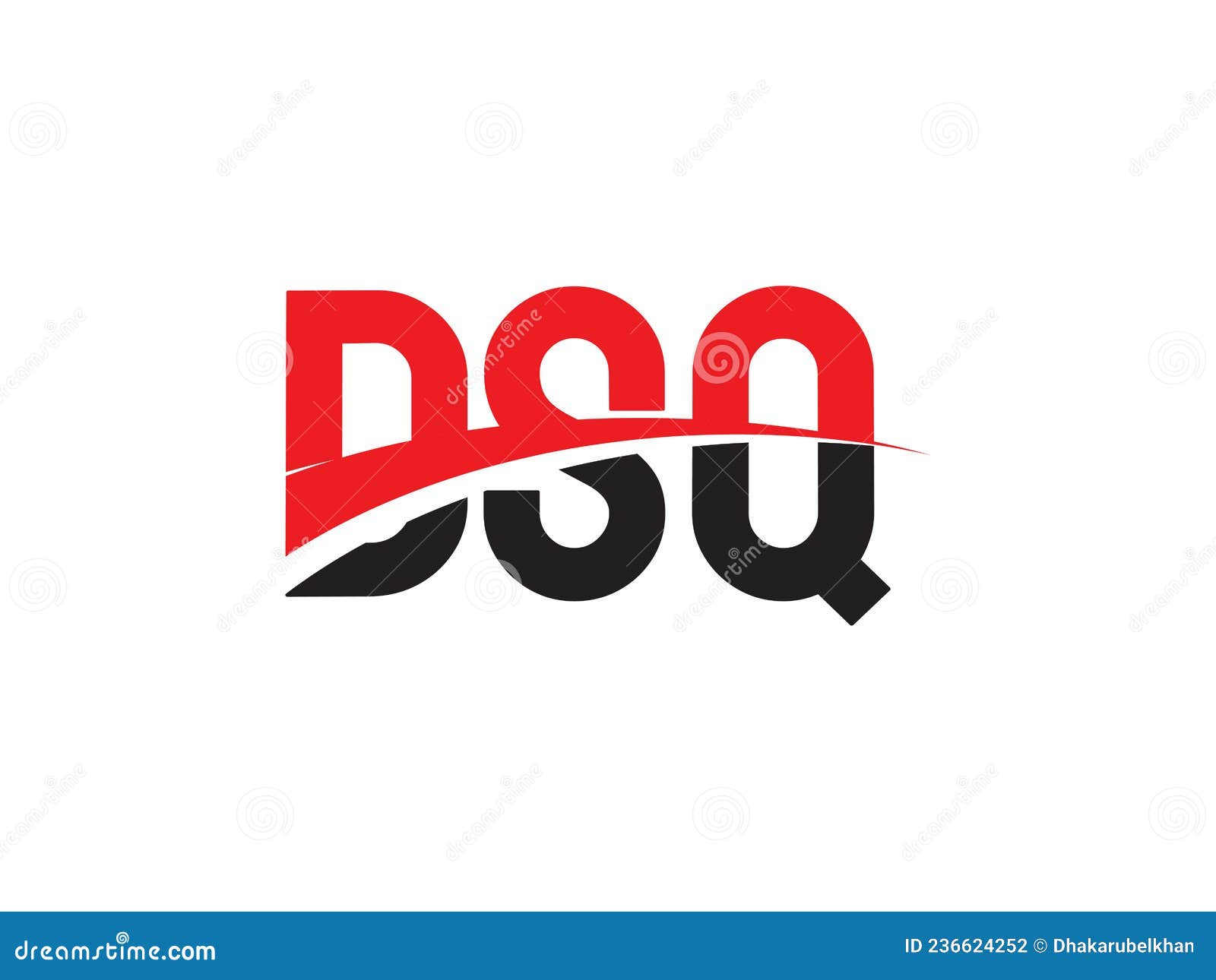 DSQ Letter Initial Logo Design Vector Illustration Stock Vector ...