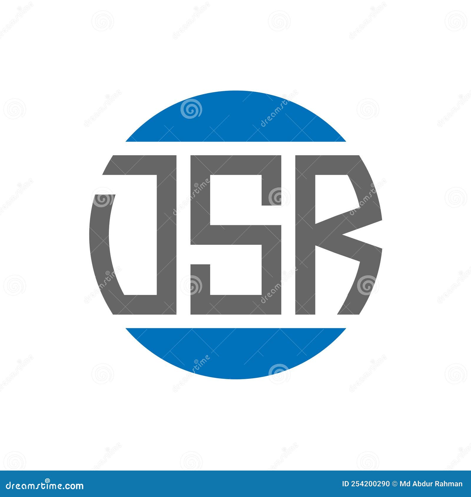 DSR Letter Logo Design on White Background. DSR Creative Initials ...