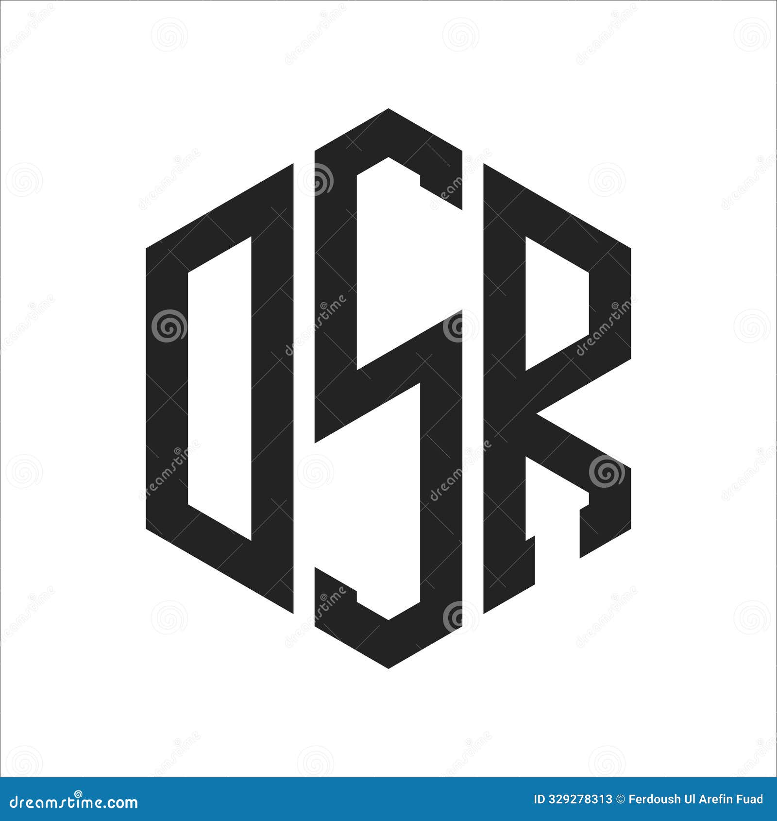 DSR Logo Design. Initial Letter DSR Monogram Logo Using Hexagon Shape ...