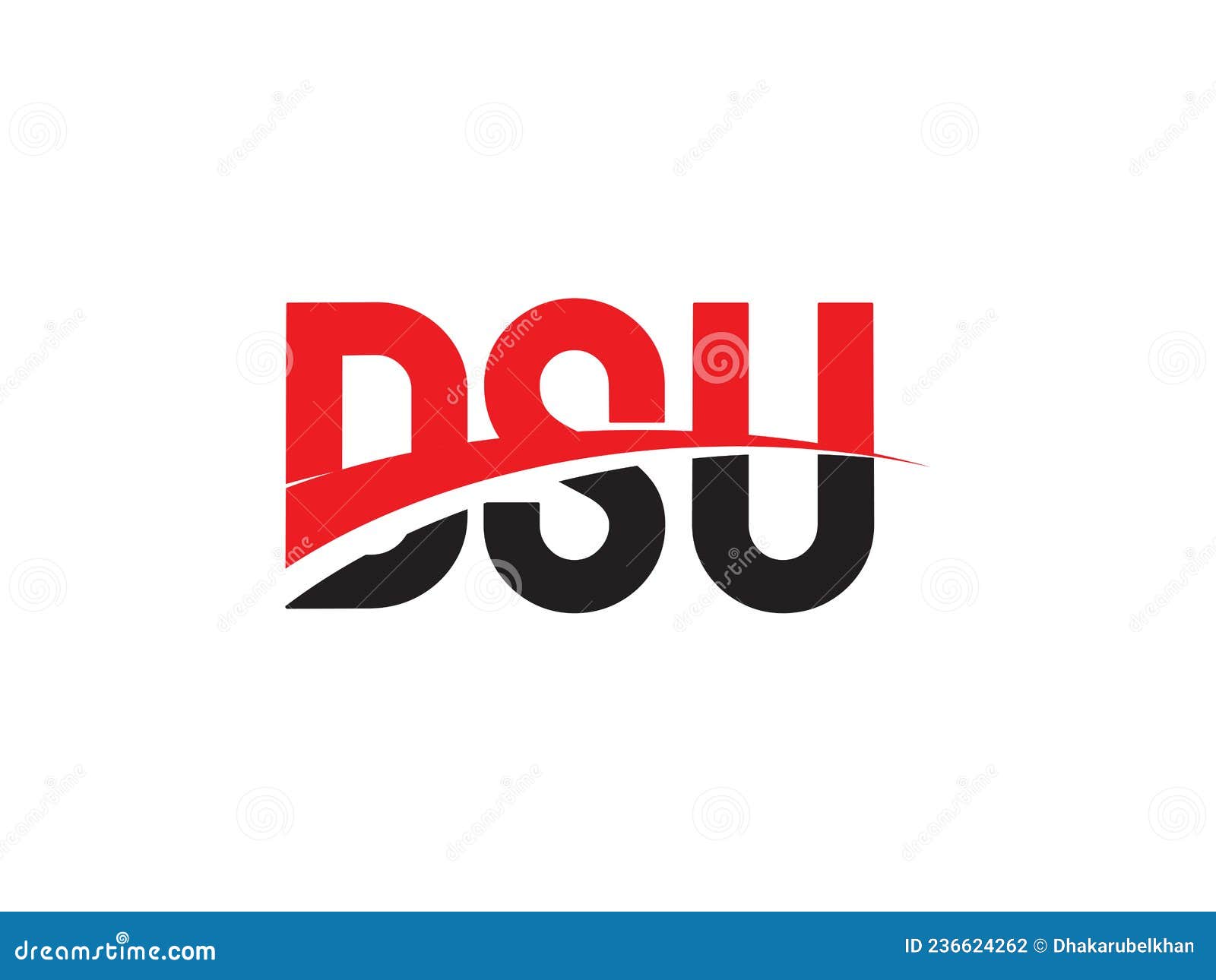 DSU Letter Initial Logo Design Vector Illustration Stock Vector ...