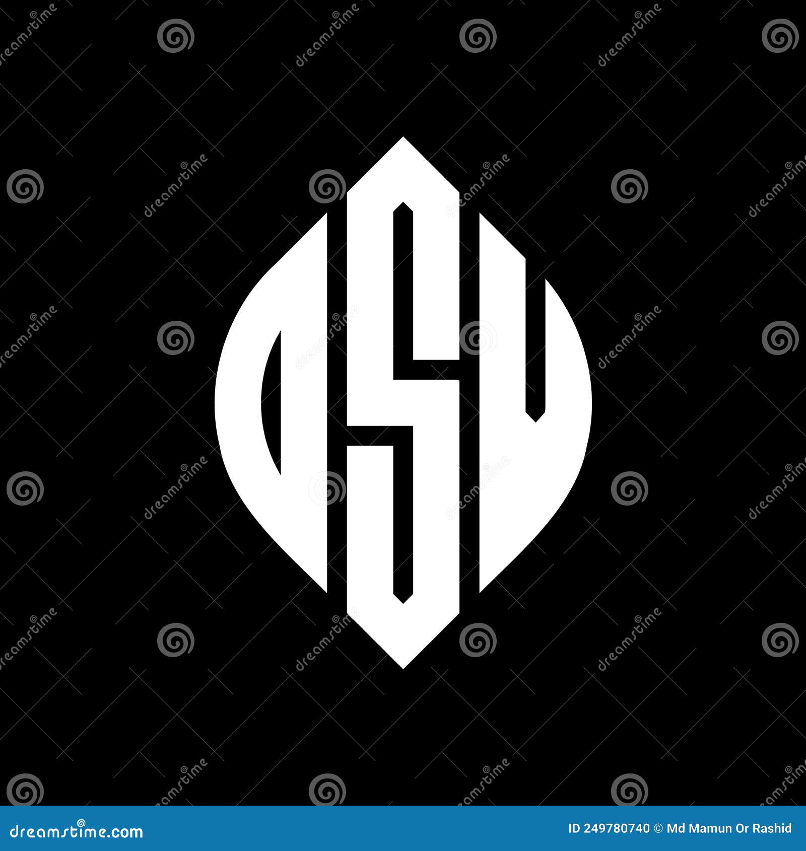 DSV Circle Letter Logo Design with Circle and Ellipse Shape. DSV ...