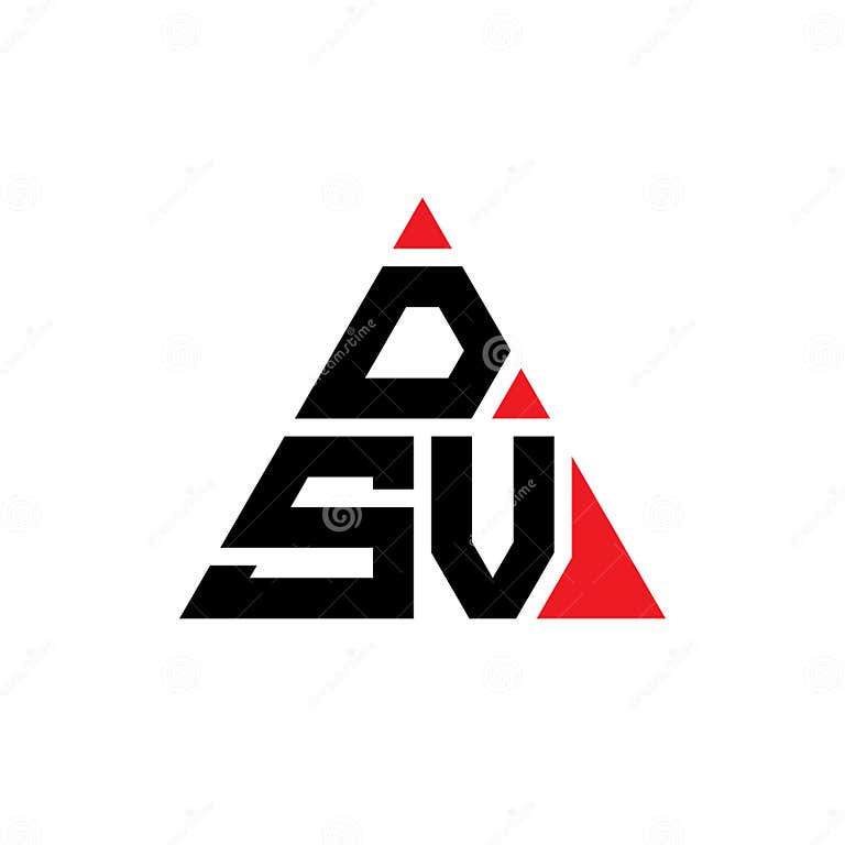 DSV Triangle Letter Logo Design with Triangle Shape. DSV Triangle Logo ...