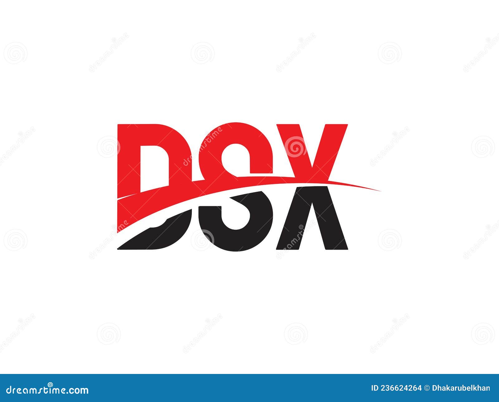 DSX Letter Initial Logo Design Vector Illustration Stock Vector ...
