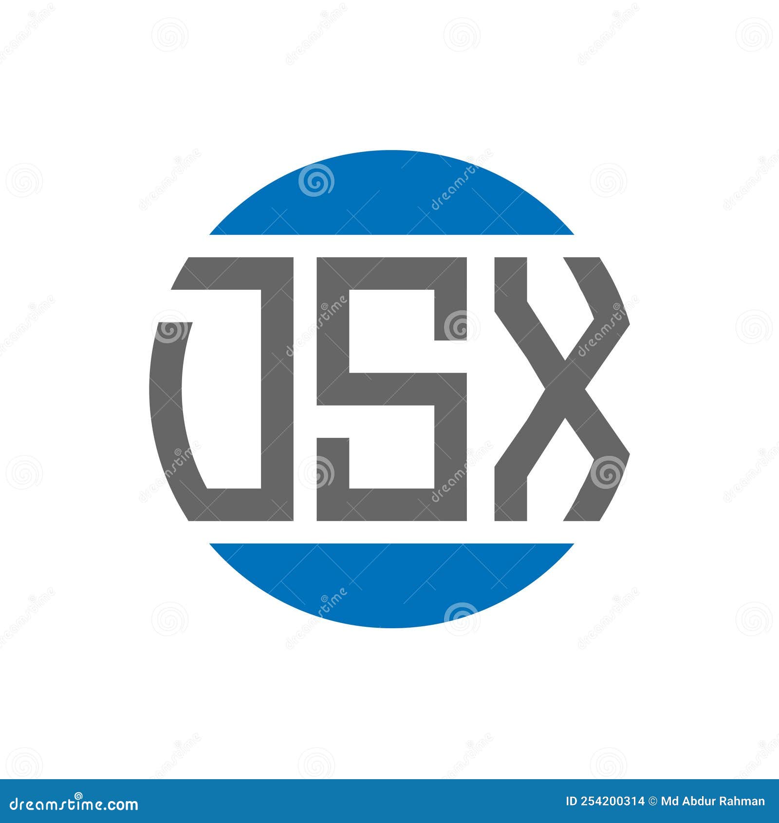 DSX Letter Logo Design on White Background. DSX Creative Initials ...