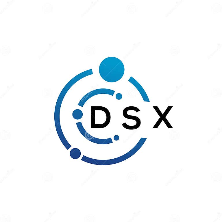 DSX Letter Logo Design on White Background. DSX Creative Initials ...