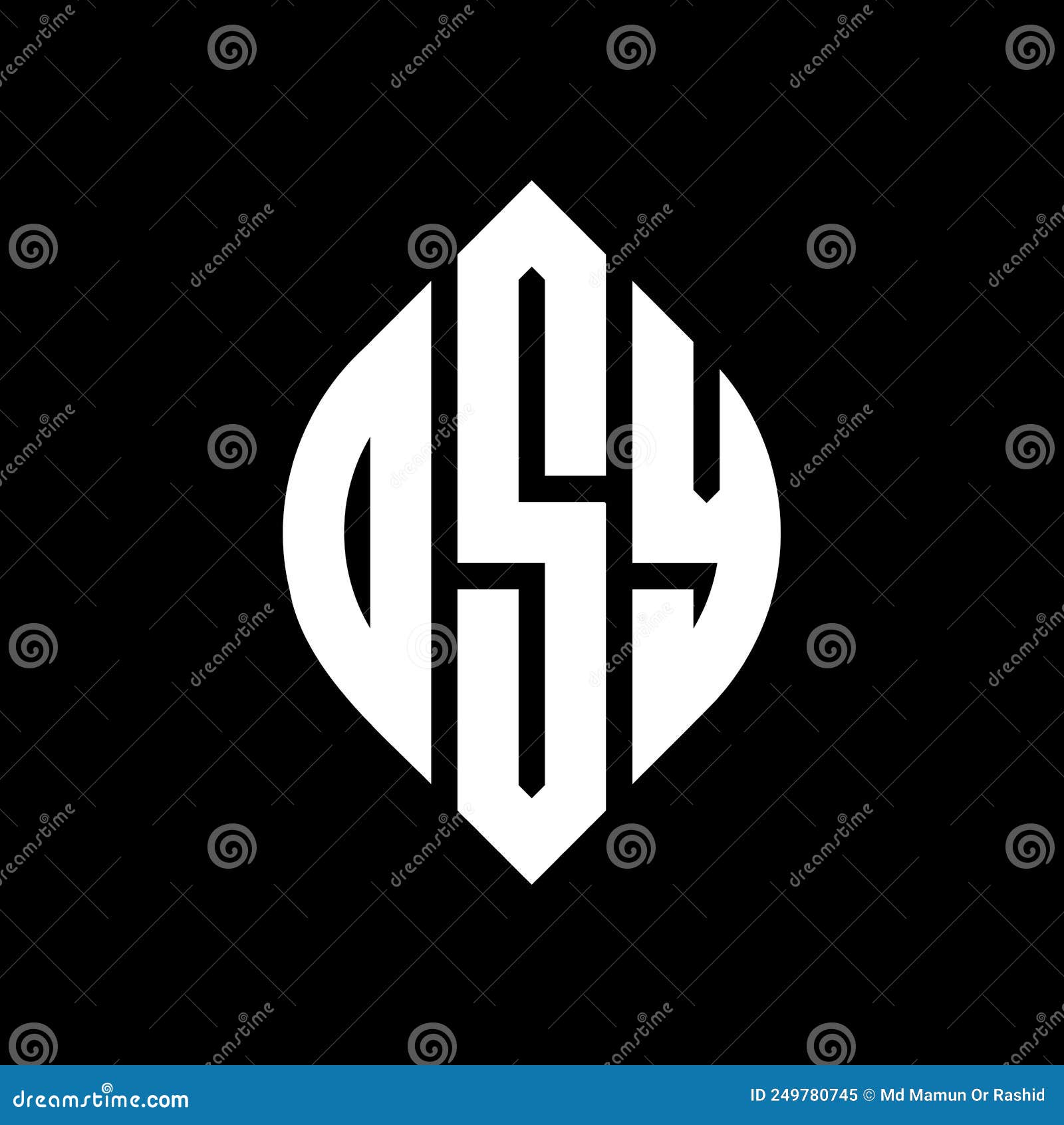 DSY Circle Letter Logo Design with Circle and Ellipse Shape. DSY ...