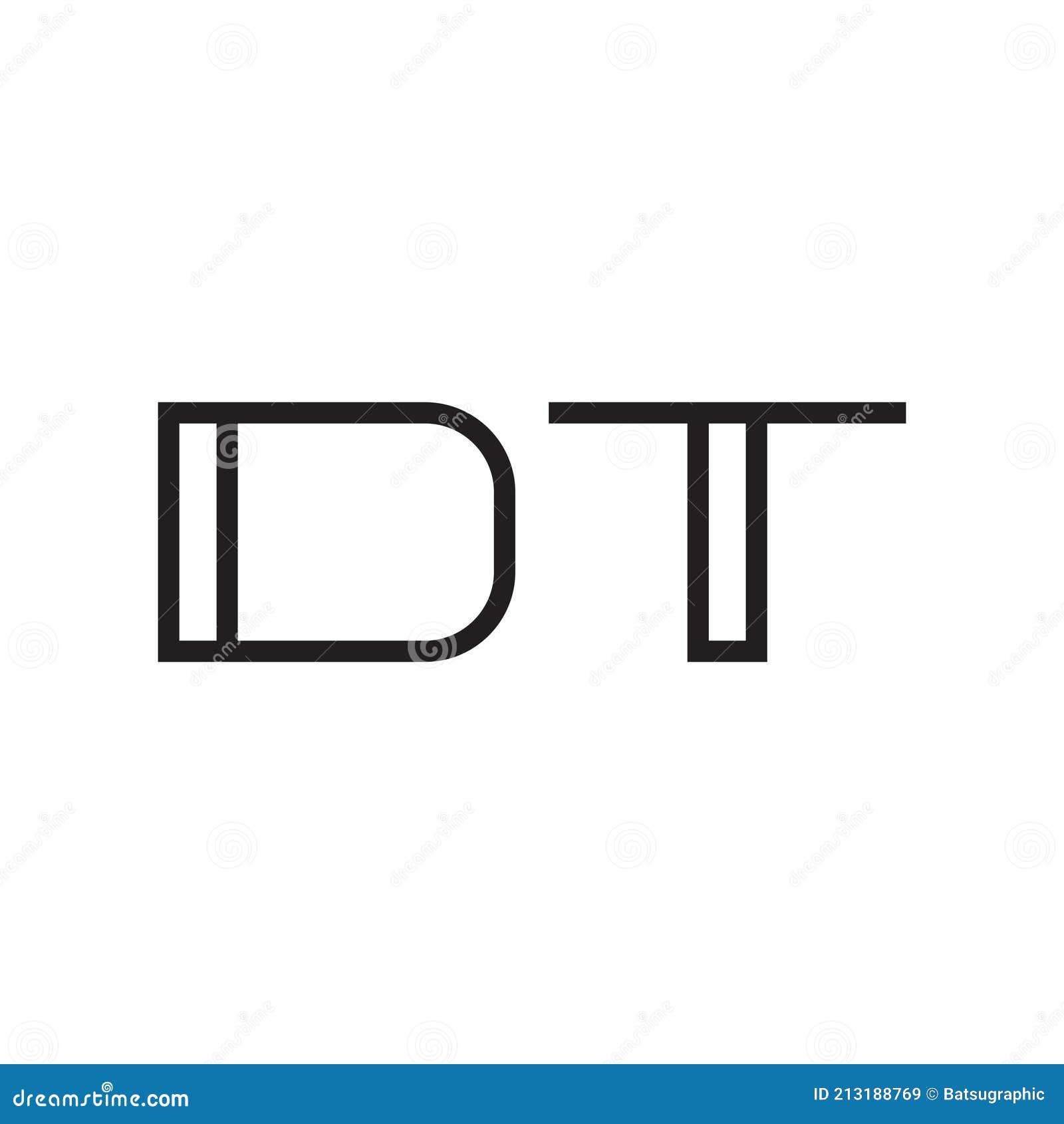 Dt Initial Letter Vector Logo Icon Stock Vector - Illustration of ...