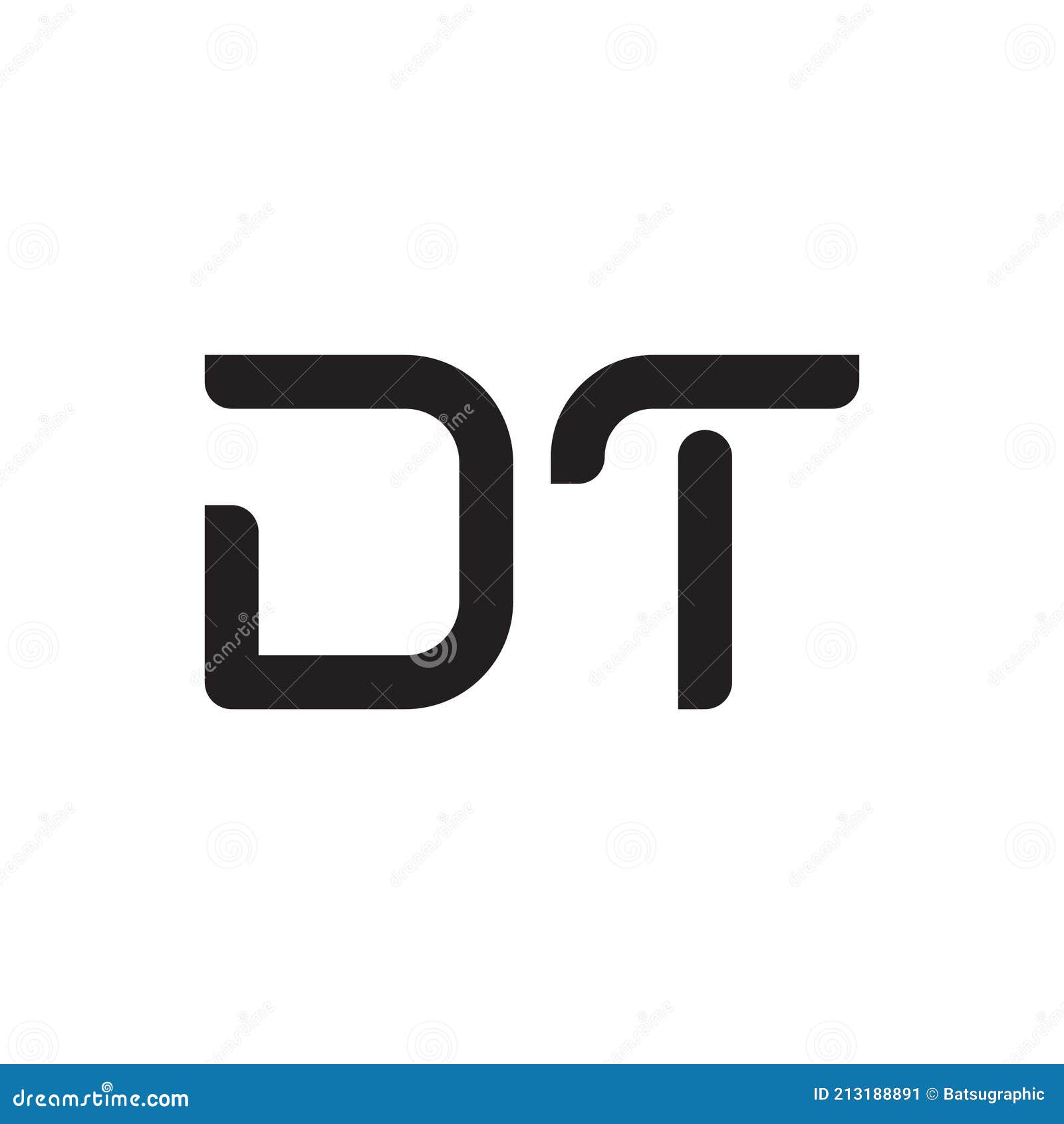 Dt Initial Letter Vector Logo Icon Stock Vector - Illustration of ...