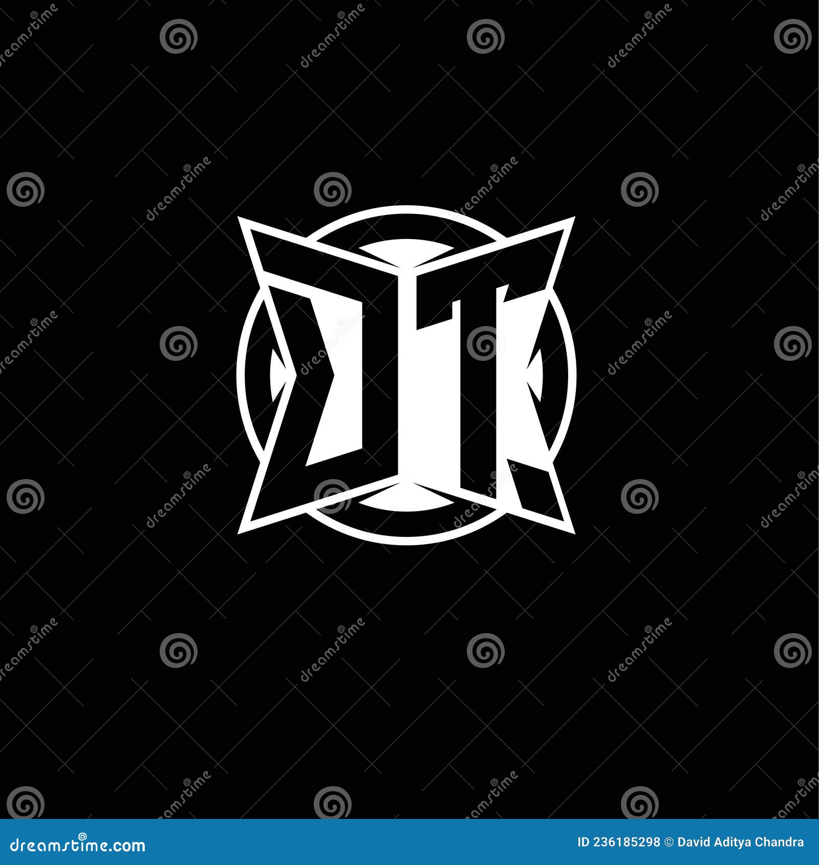 DT Logo Monogram Design Template Stock Vector - Illustration of icon ...