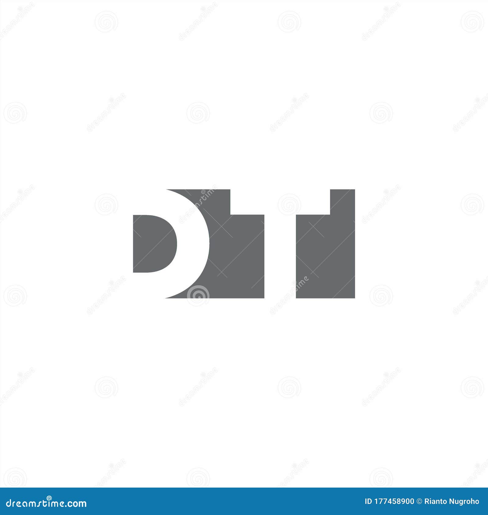 DT Logo Monogram with Negative Space Style Design Template Stock Vector ...