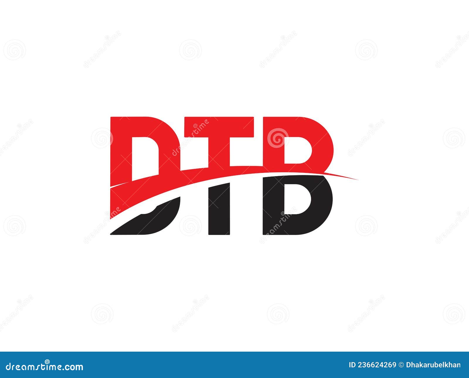 DTB Letter Initial Logo Design Vector Illustration Stock Vector ...