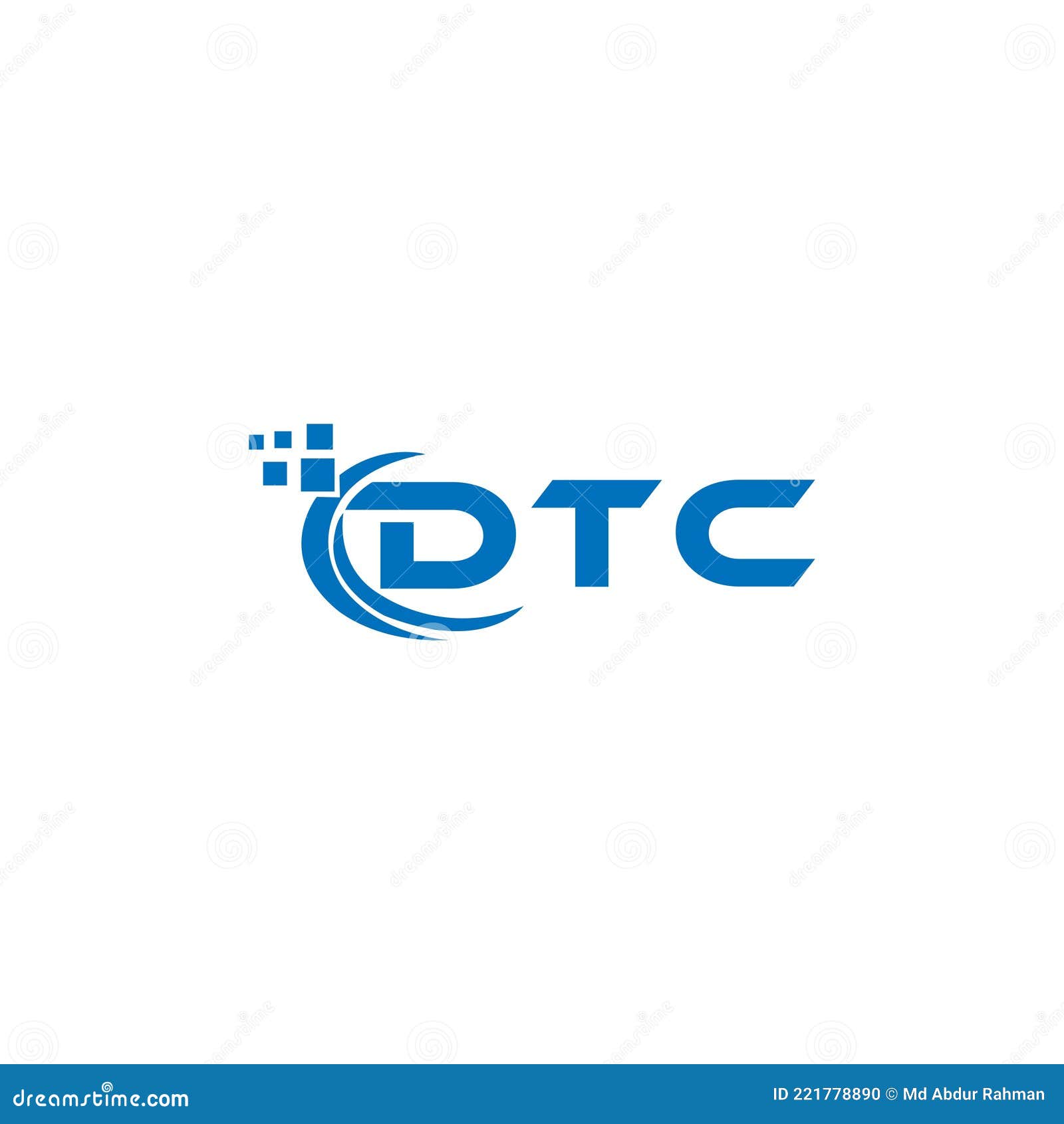 DTC Letter Logo Design on White Background. DTC Creative Initials ...