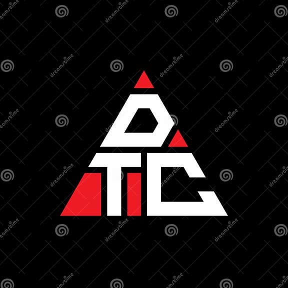 DTC Triangle Letter Logo Design with Triangle Shape. DTC Triangle Logo ...