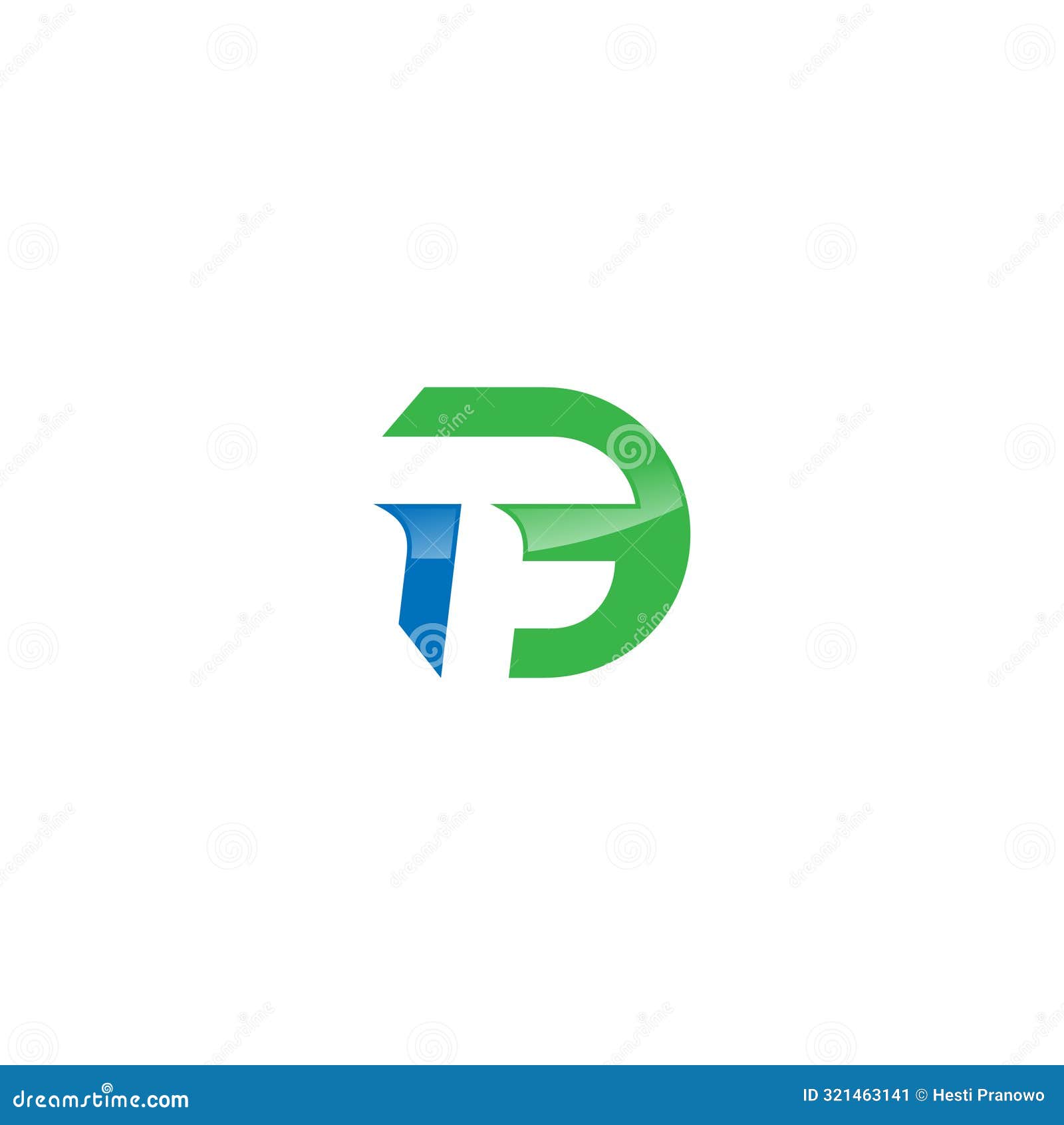 DTF Abstract Initial Monogram Letter Alphabet Logo Design Stock ...