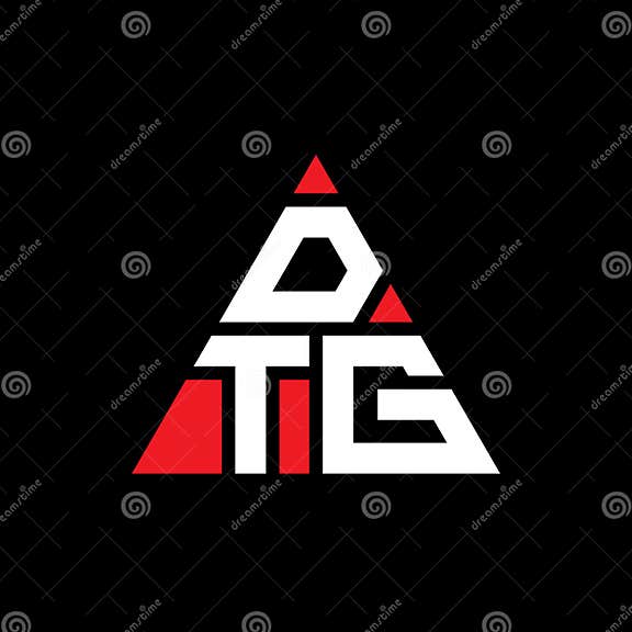 DTG Triangle Letter Logo Design with Triangle Shape. DTG Triangle Logo ...