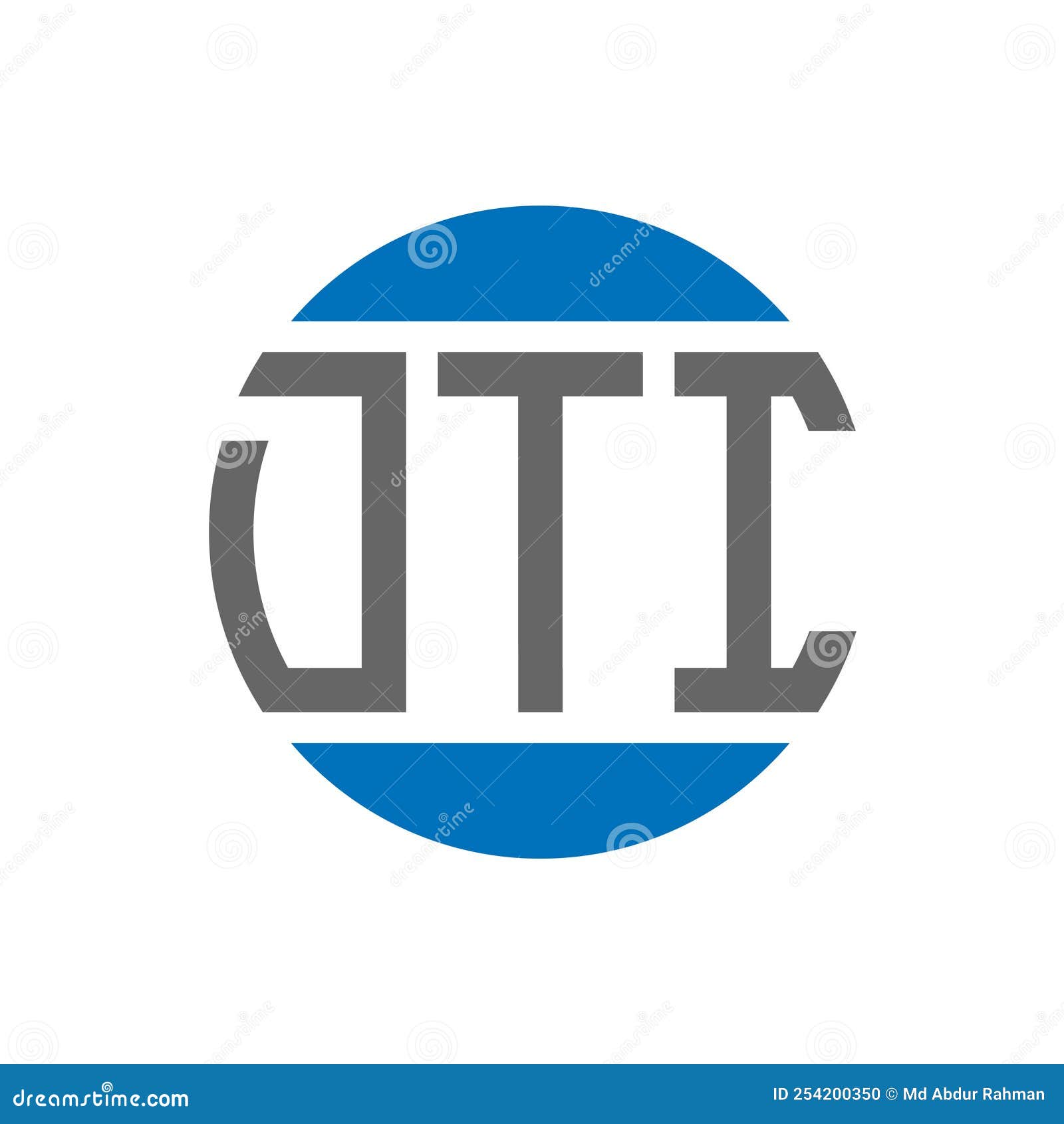 DTI Letter Logo Design on White Background. DTI Creative Initials ...