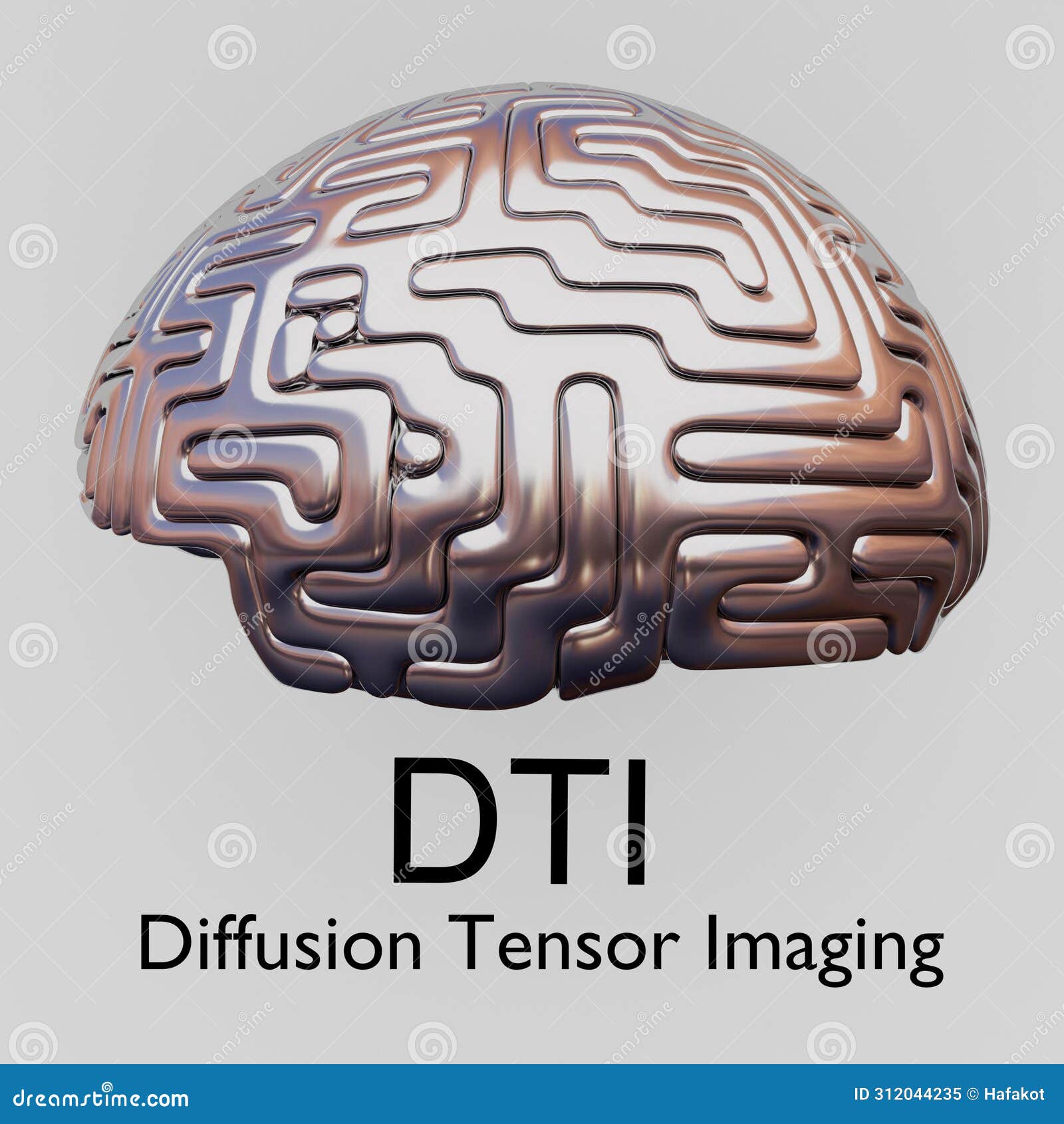 DTI - medical concept stock illustration. Illustration of medical ...