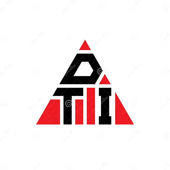 DTI Triangle Letter Logo Design with Triangle Shape. DTI Triangle Logo ...