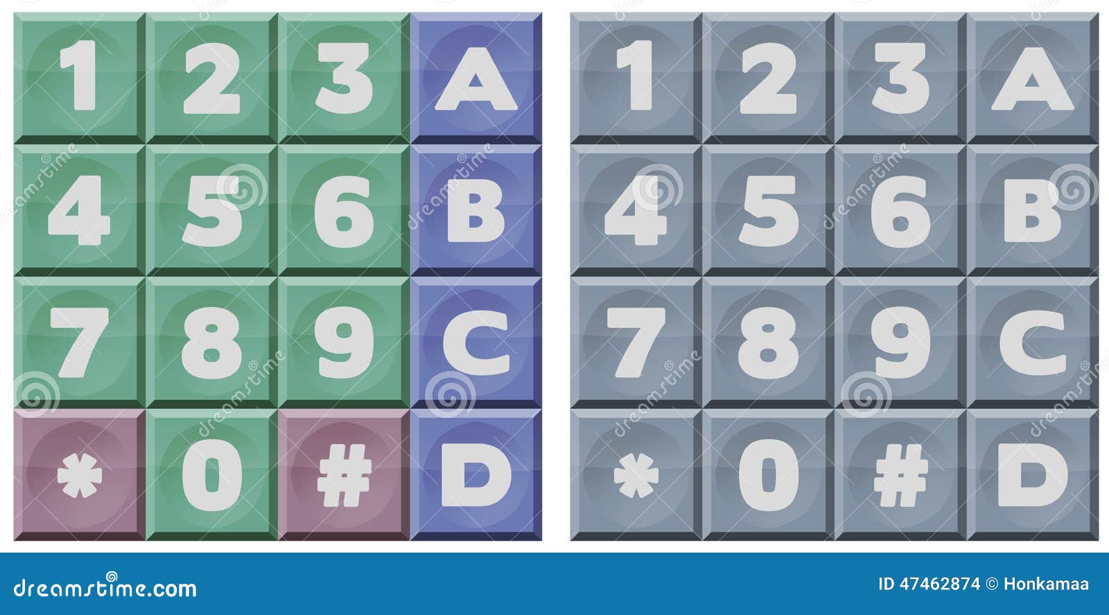 DTMF keypad stock illustration. Illustration of traditional - 47462874