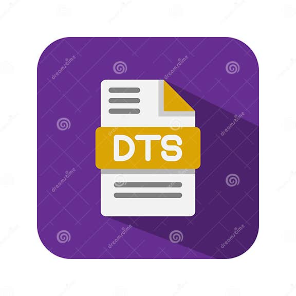 Dts Audio File Flat Icons, Format, File Type,document, Extension Symbol ...