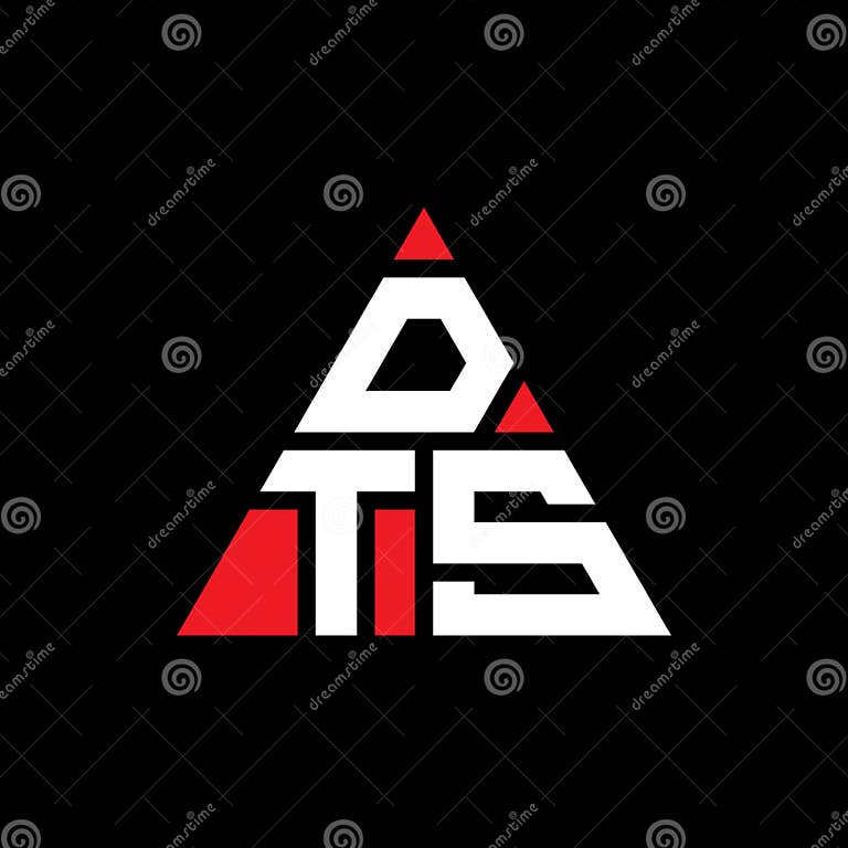 DTS Triangle Letter Logo Design with Triangle Shape. DTS Triangle Logo ...