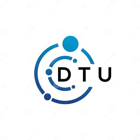 DTU Letter Logo Design on White Background. DTU Creative Initials ...