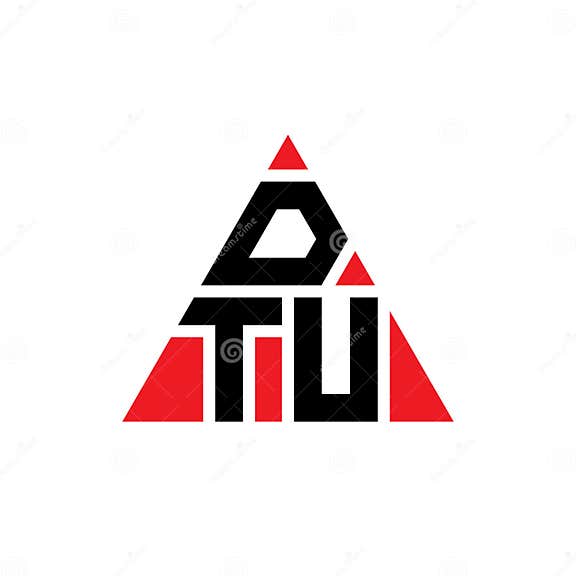 DTU Triangle Letter Logo Design with Triangle Shape. DTU Triangle Logo ...