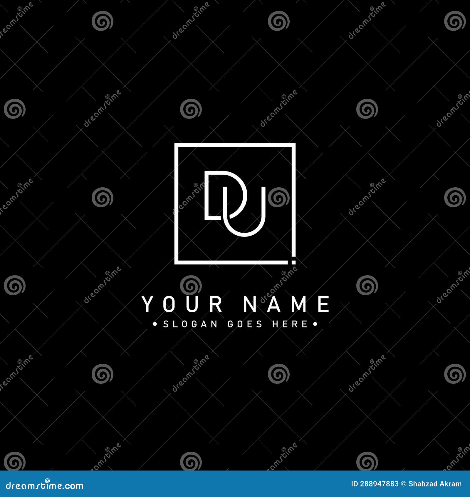 DU Minimal Vector Logo - Simple Business Logo for Monogram D and U ...