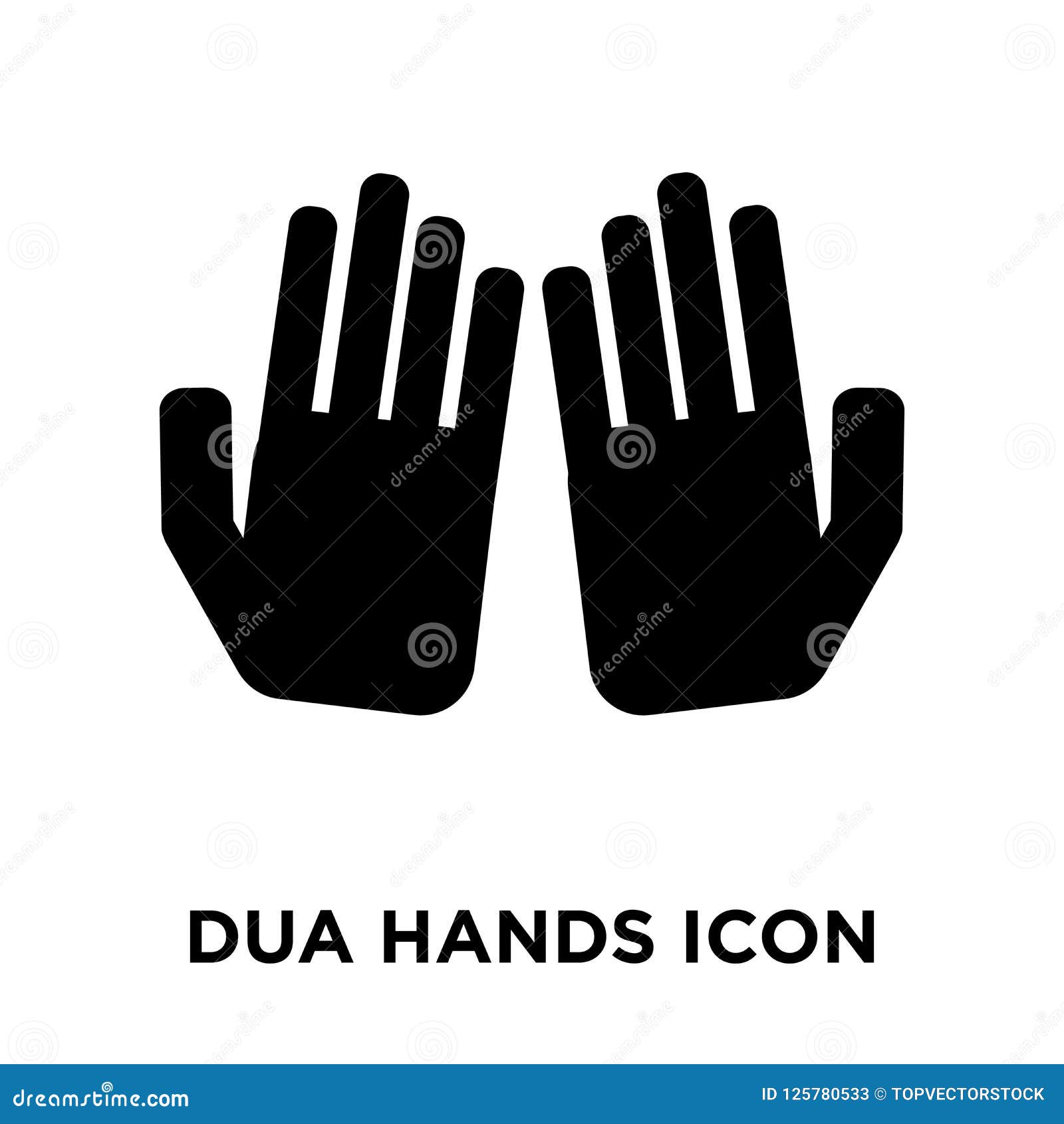 Dua Hands Icon Vector Isolated On White Background, Logo Concept Stock ... Dua Hands Icon Vector Isolated On White Background, Logo Concept Stock ...