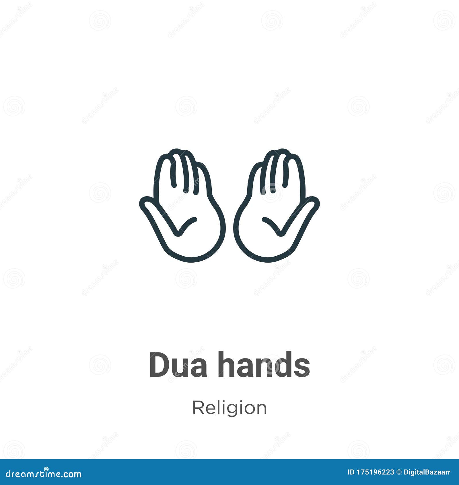 Dua Hands Outline Vector Icon. Thin Line Black Dua Hands Icon, Flat ... Dua Hands Outline Vector Icon. Thin Line Black Dua Hands Icon, Flat ...