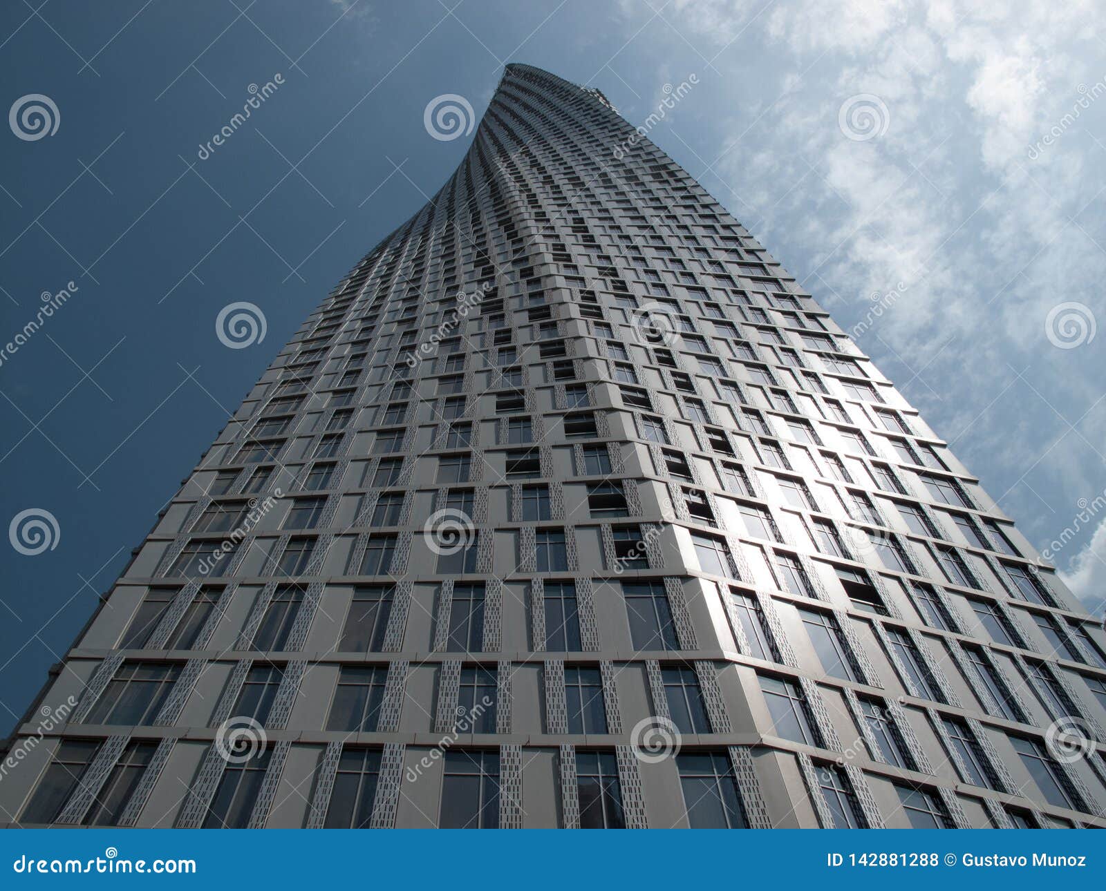 Dubai, UAE - March, 02, 2017: Perspective From The Bottom Of The Cayan ...