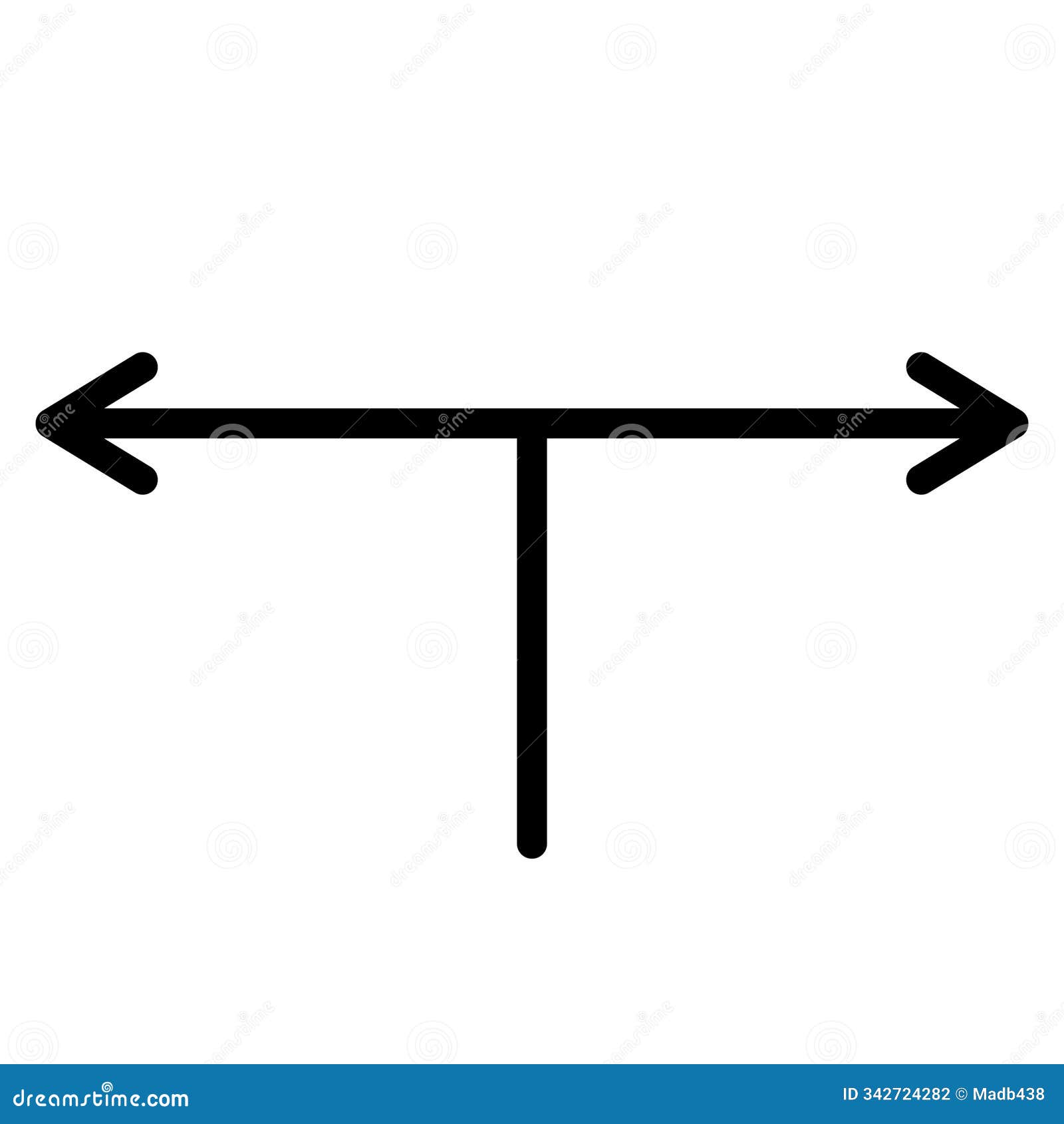 Dual Arrow Icon in Linear Style. Stock Vector - Illustration of symbol ...