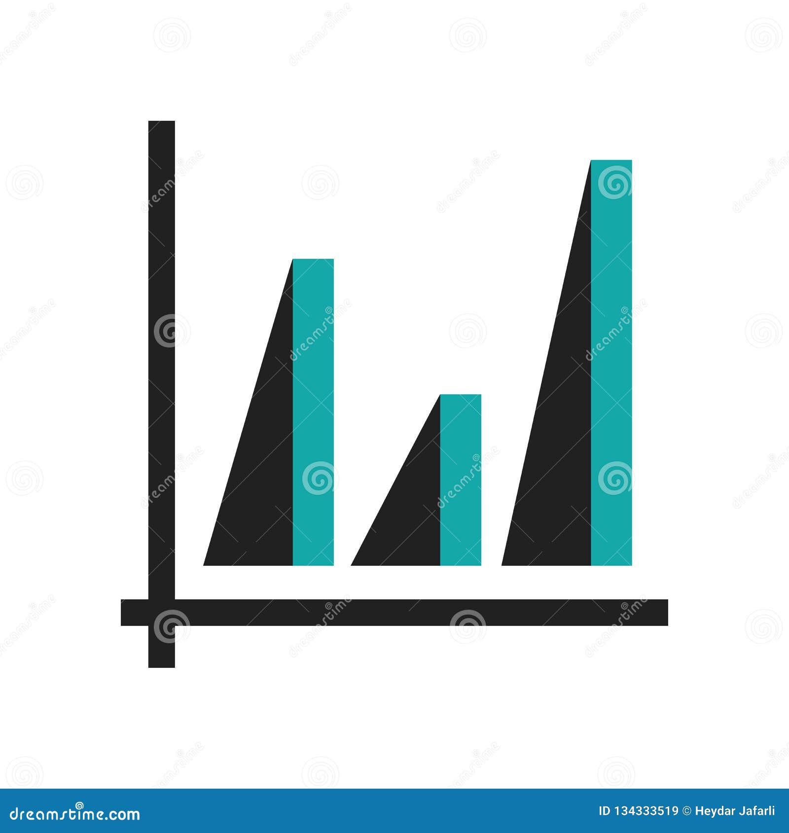 Dual Bars Graphic Interface Symbol Icon Vector Sign and Symbol Isolated ...