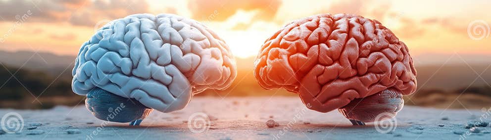 Dual Brain Hemispheres Visualizing the Analytic and Creative Mind ...