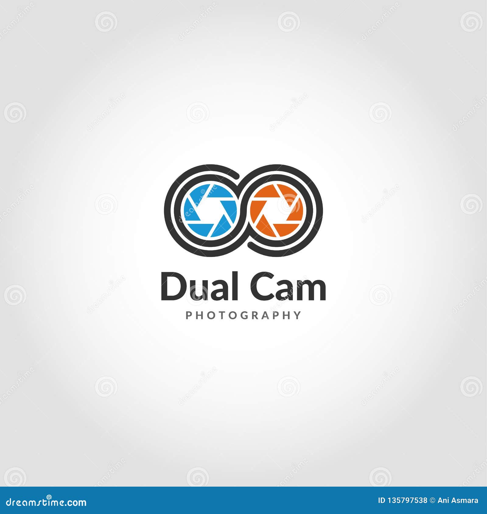 Dual Camera Logo is a Modern Mobile Photography Logo with Infinity ...