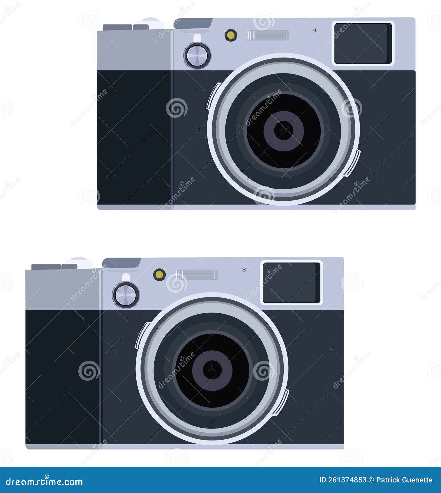 Dual cameras, icon stock vector. Illustration of icon - 261374853