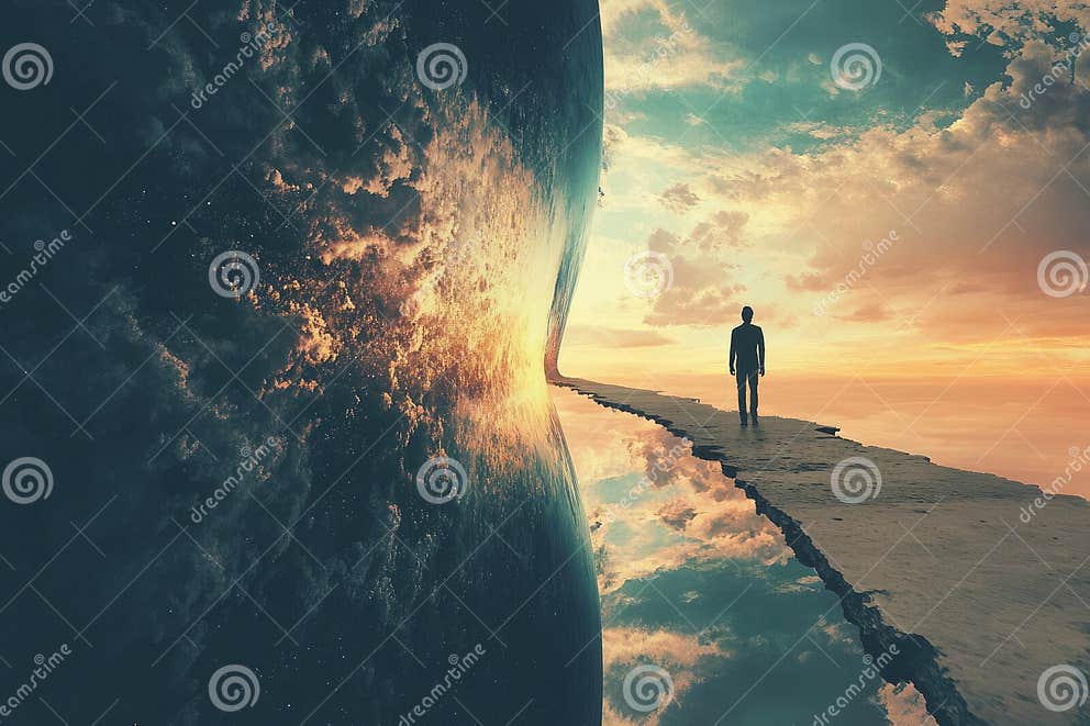 Dual Existence: an Artistic Depiction of a Parallel Universe, Blending ...