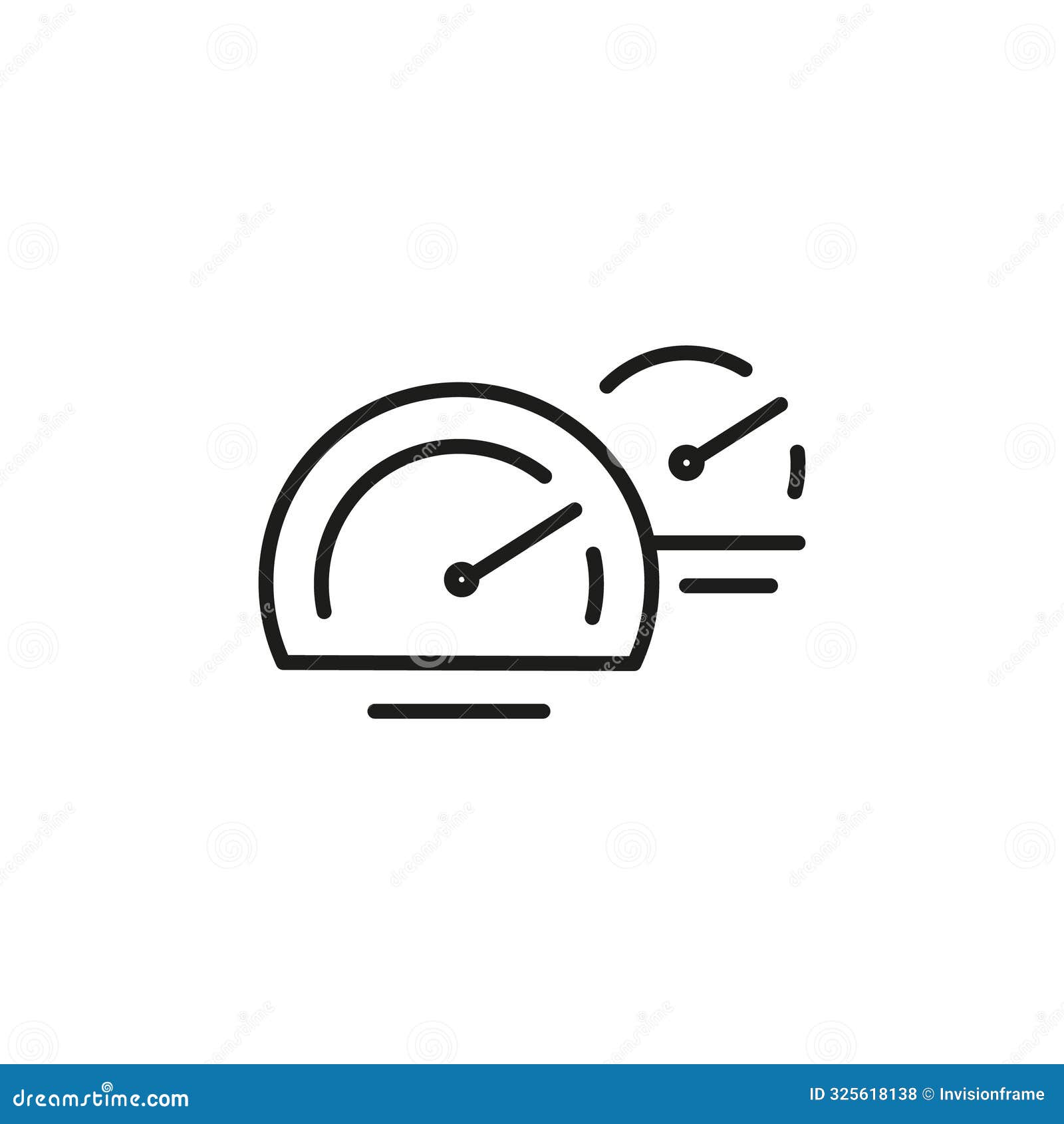 Dual gauges icon stock illustration. Illustration of gauge - 325618138