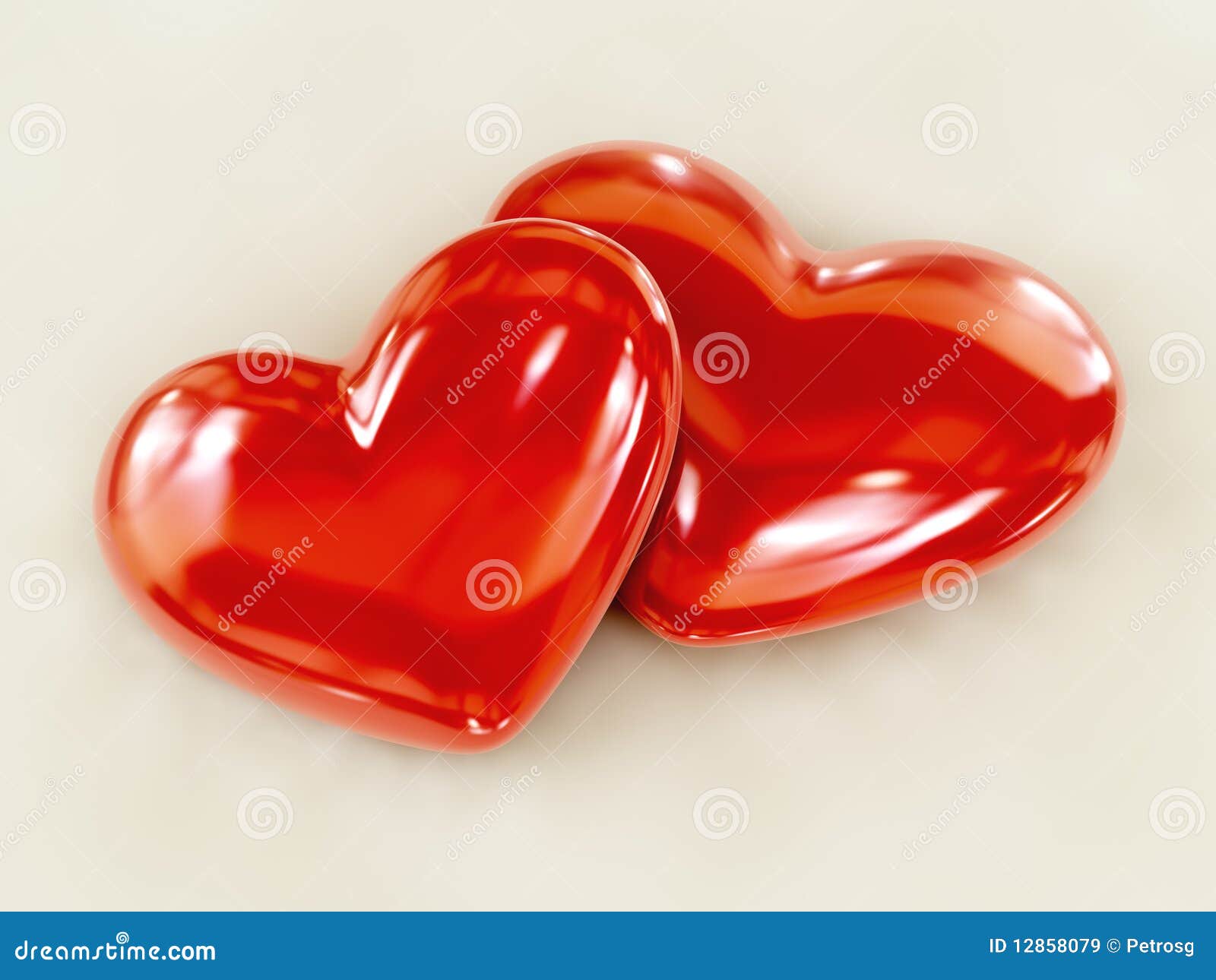 Dual love stock illustration. Illustration of heart, romantic - 12858079