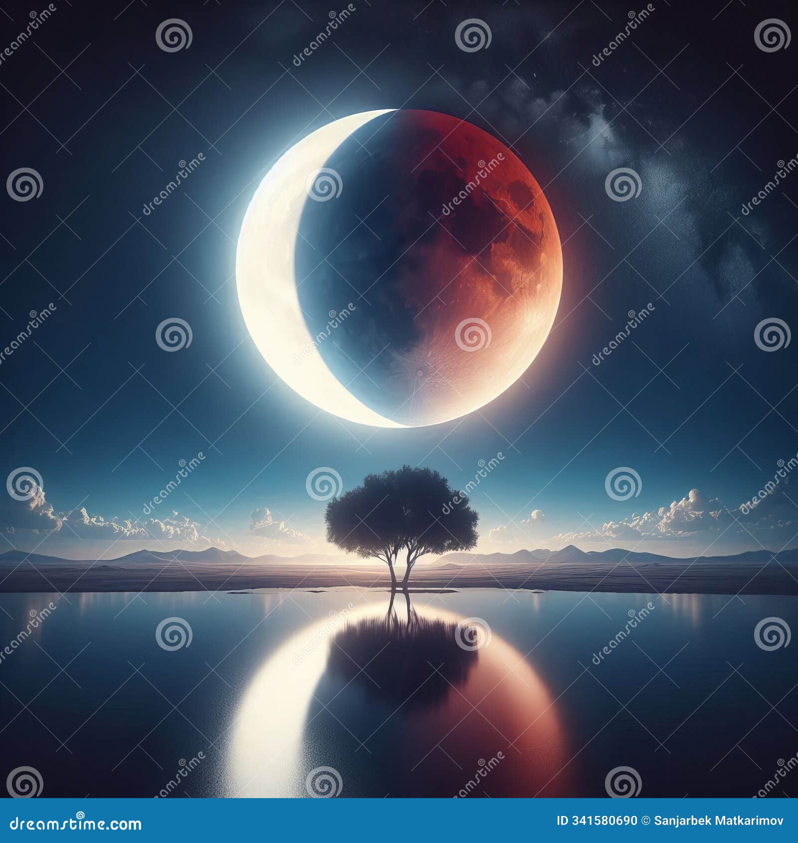 Dual Lunar Eclipse during an Eclipse the Alignment Causes the Sh Stock ...