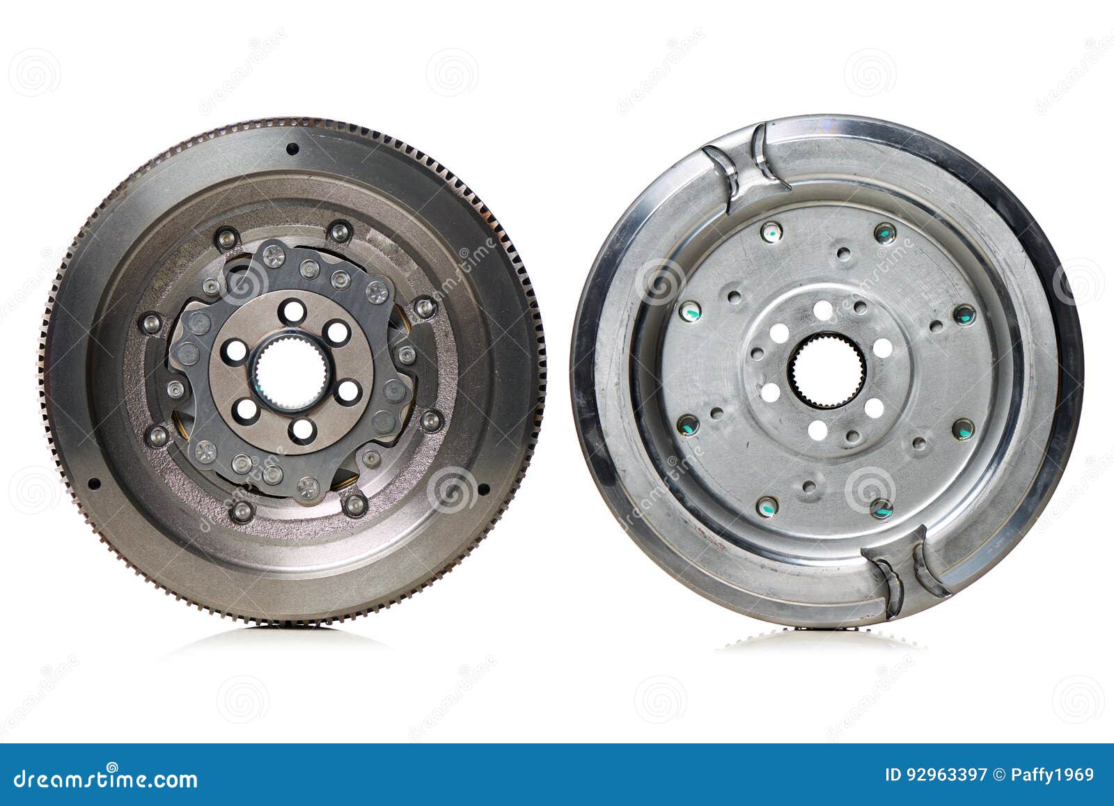 Dual-Mass Flywheel Front and Back View Stock Image - Image of ...